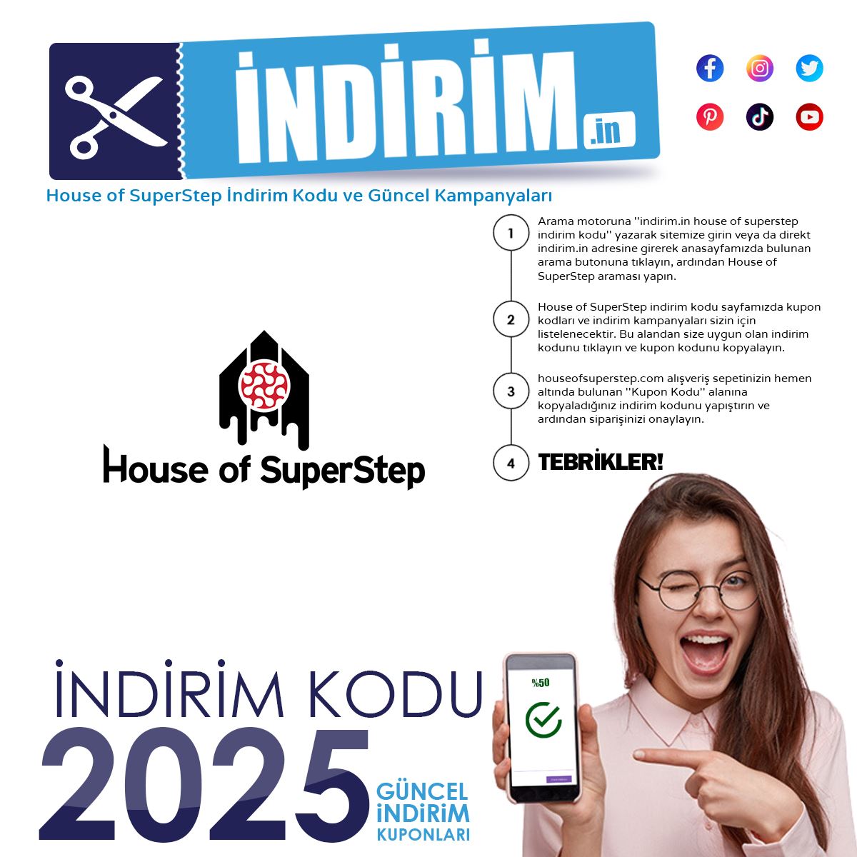 House of SuperStep indirim kodu Ekim 2025 – Güncel Kupon